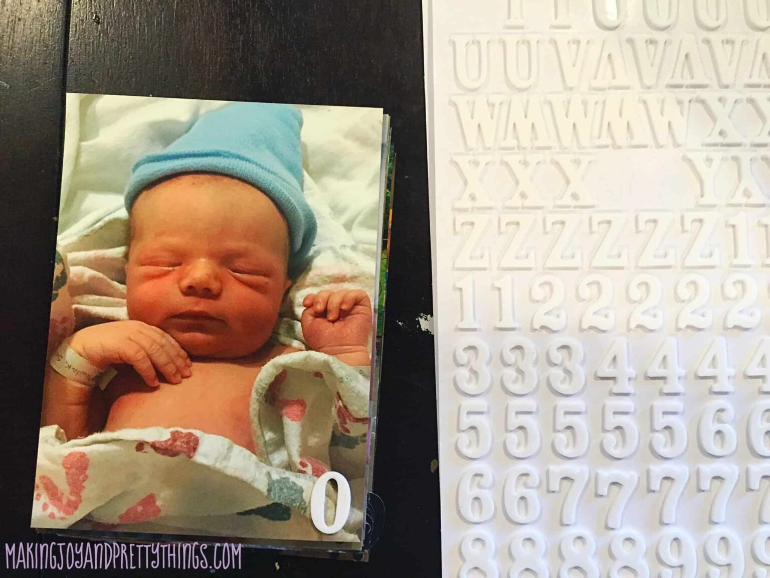 Monthly Photo Frame Birthday DIY - Making Joy and Pretty Things