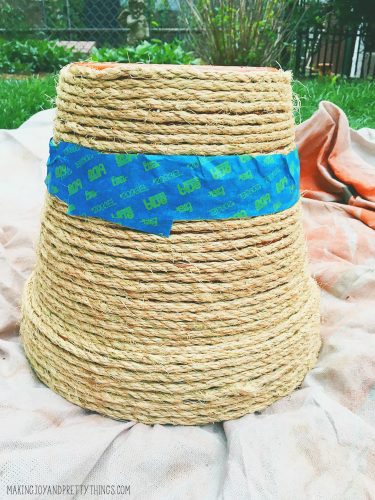 Rope Planters with Paint DIY - Making Joy and Pretty Things