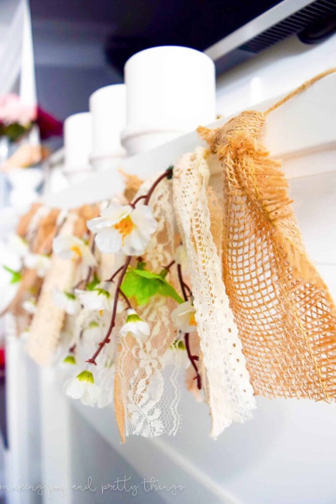 Spring Mantel Garland DIY - Making Joy and Pretty Things