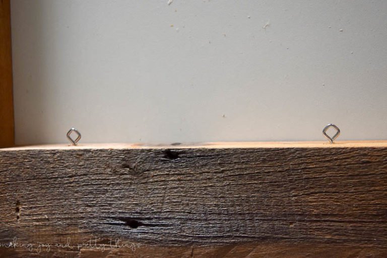 DIY Rustic Picture Frame from Barnwood | Making Joy & Pretty Things