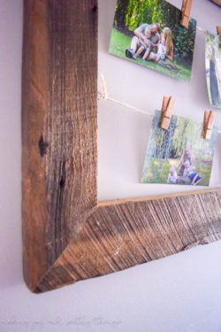 DIY Rustic Picture Frame from Barnwood | Making Joy & Pretty Things