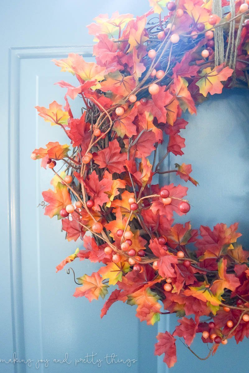 Fall-Inspired DIY Leaf Wreath | Making Joy & Pretty Things