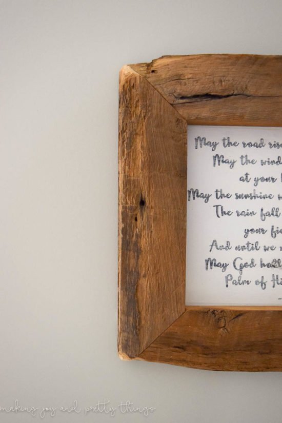 DIY Irish Blessing Framed Sign - Making Joy and Pretty Things
