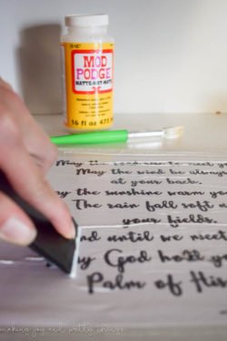 DIY Irish Blessing Framed Sign - Making Joy and Pretty Things