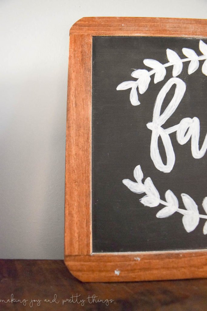 Chalkboard Lettering DIY - Making Joy and Pretty Things