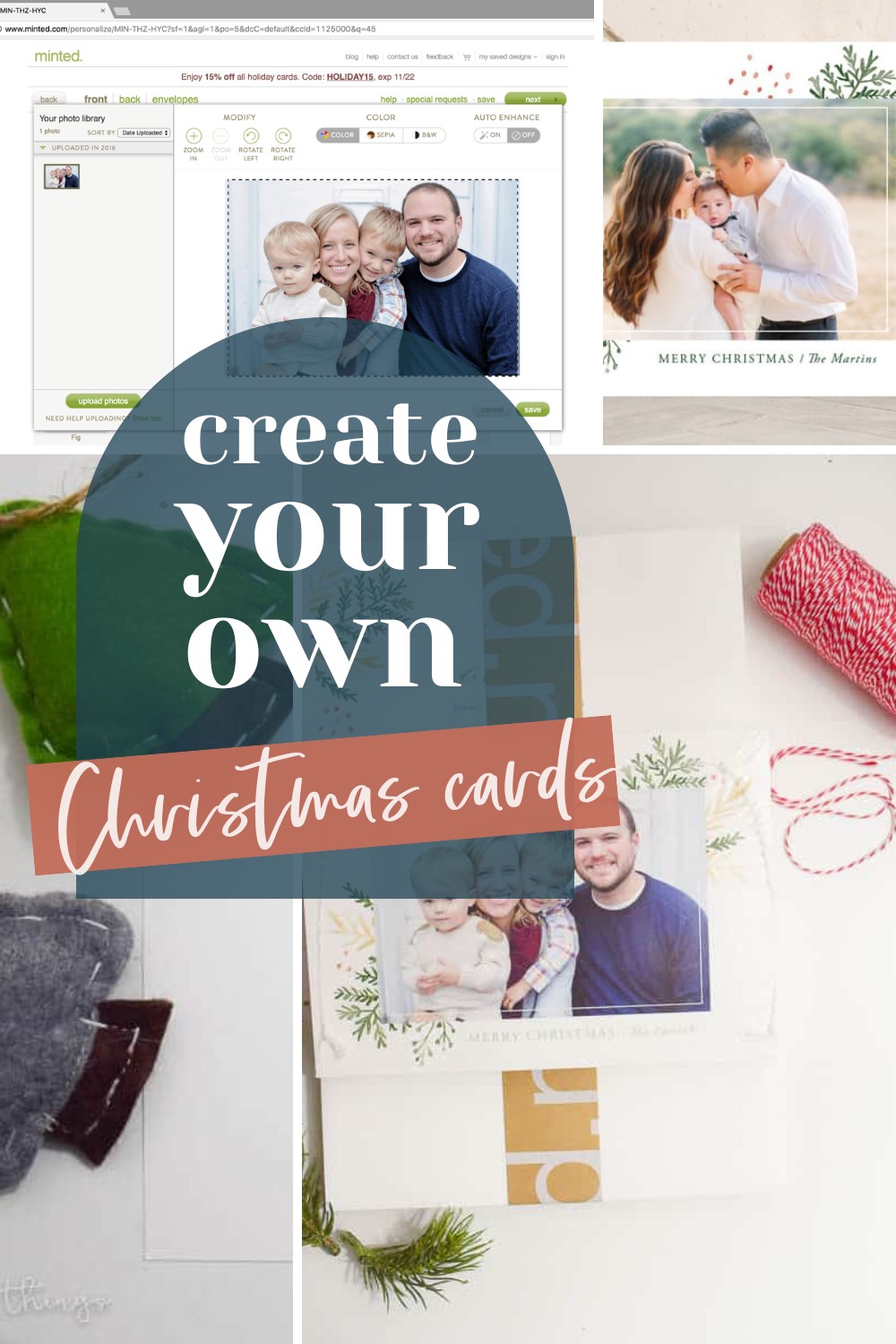 Creating your own Christmas Cards - Making Joy and Pretty Things