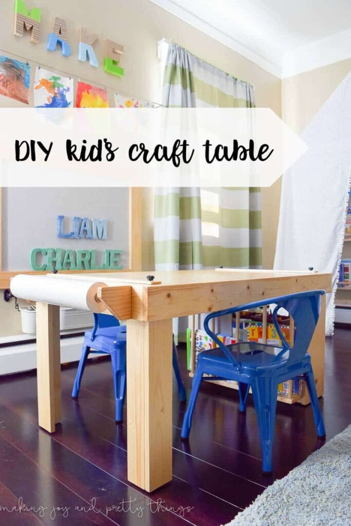 DIY Kid's Craft Table - Making Joy and Pretty Things