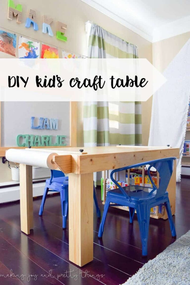 DIY Kid's Craft Table - Making Joy and Pretty Things