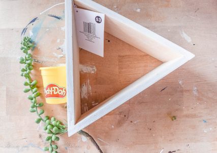 How to Make a DIY Triangle Shelf Planter