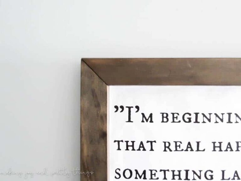 How to Make A Large Farmhouse Style Typography Sign - Making Joy and ...