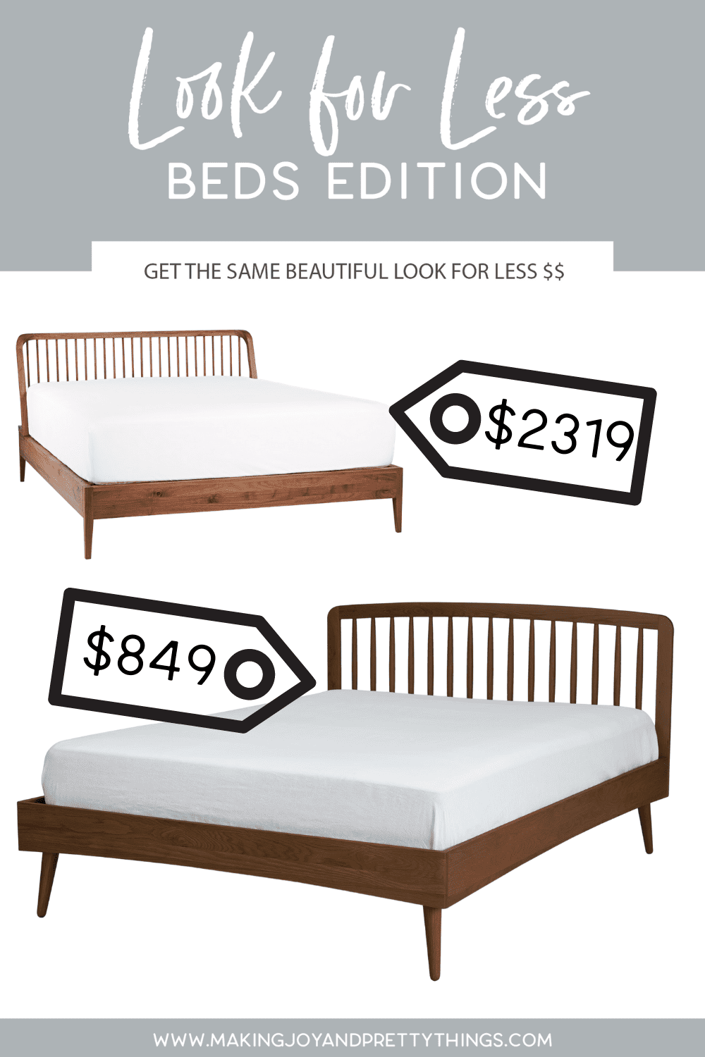 The Best Affordable Platform Beds (Look For Less) - Making Joy and ...