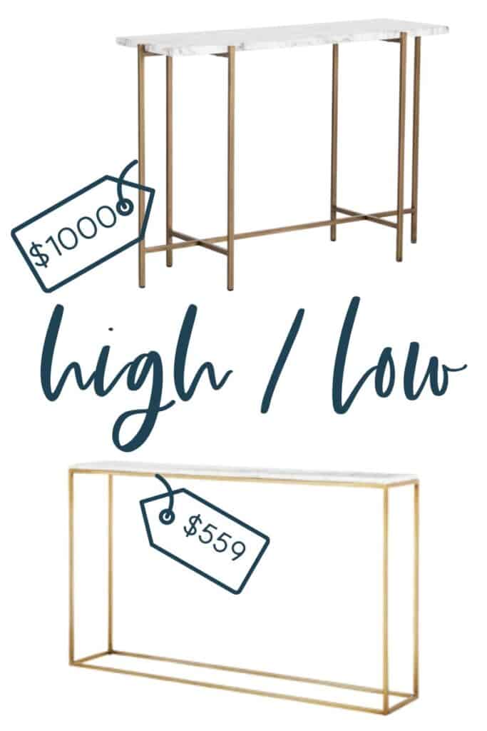 Best Console Tables On A Budget - Making Joy and Pretty Things