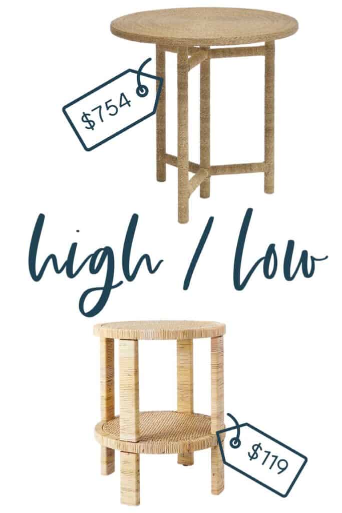 Get The Look For Less - End Tables - Making Joy and Pretty Things