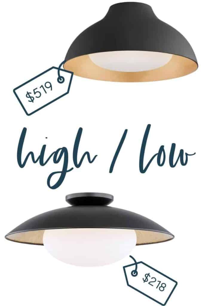 Get The Look For Less - Flush Mount Lights - Making Joy and Pretty Things