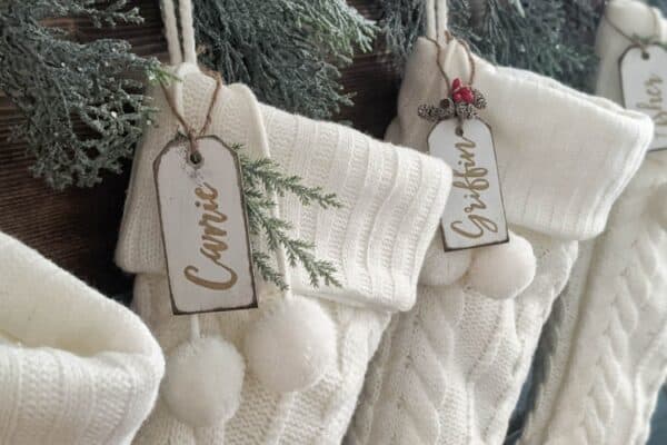 9 DIY Unique Stocking Initial Tags - Making Joy and Pretty Things