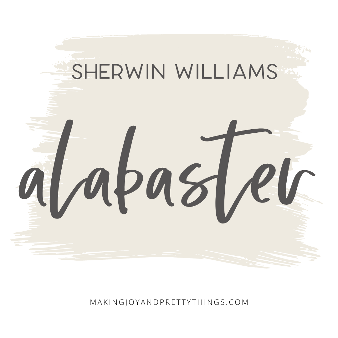 Sherwin Williams Alabaster Paint Color Overview - Making Joy and Pretty ...