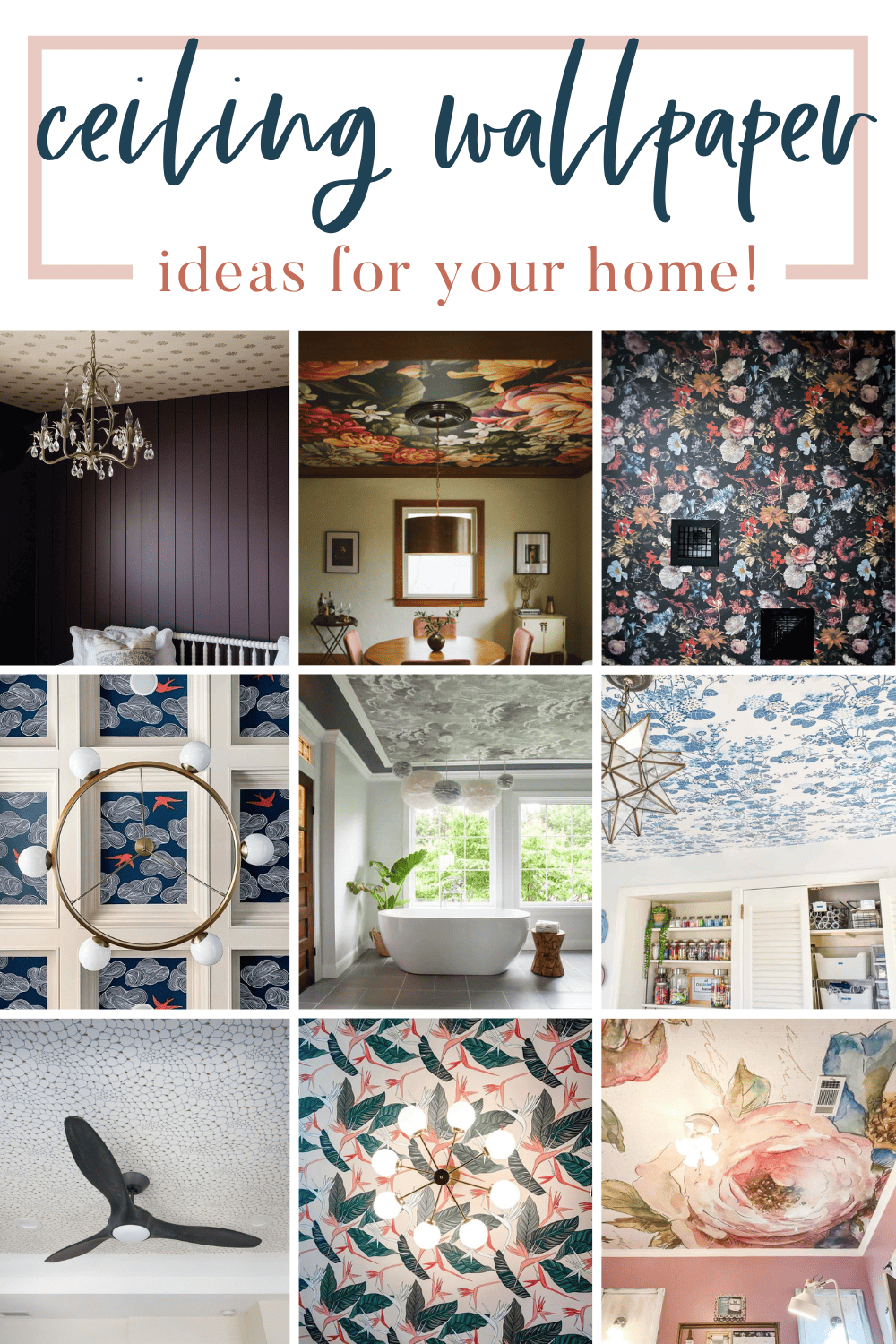 15 Ceiling Wallpaper Ideas To Steal For Your Next Room Makeover ...