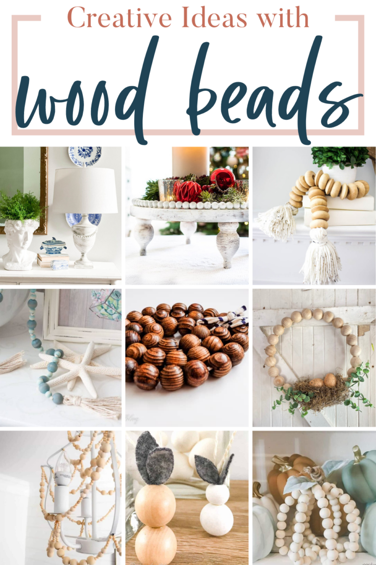 20+ Farmhouse Bead Decor Ideas - Making Joy and Pretty Things