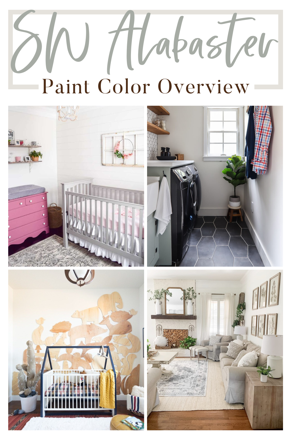 Sherwin Williams Alabaster Paint Color Overview - Making Joy and Pretty ...